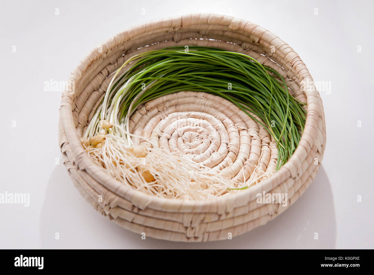 Fresh spring vegetable, wild chive Stock Photo - Alamy