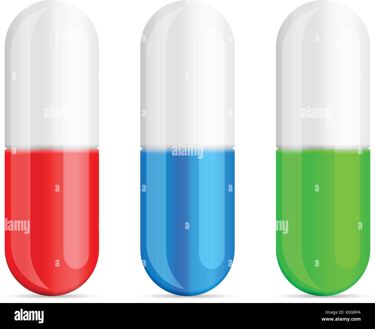 Medicine pill on a white background. Vector illustration Stock Vector ...