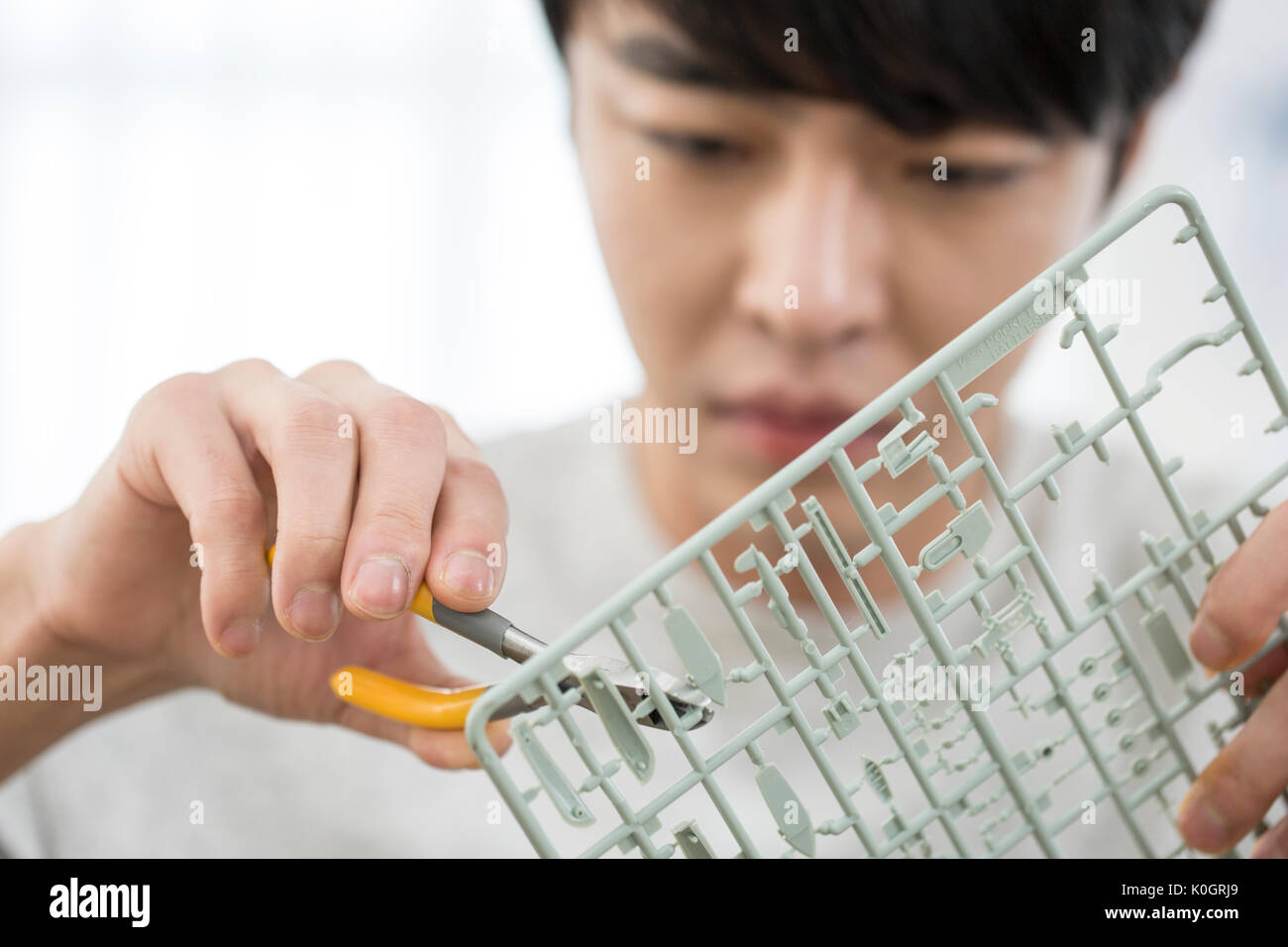 Portrait of male kidult Stock Photo - Alamy