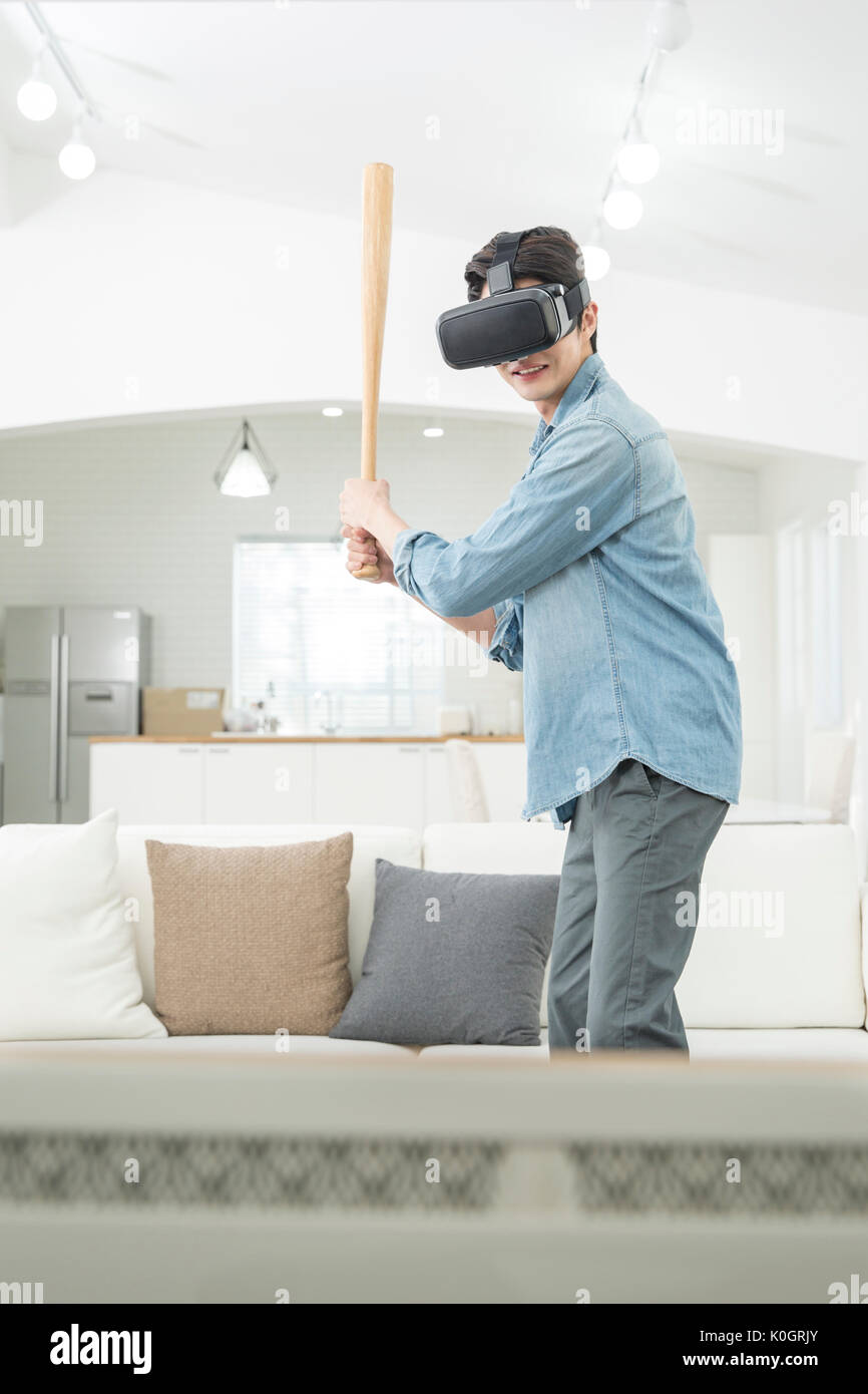 Virtual reality baseball bat hi-res stock photography and images - Alamy