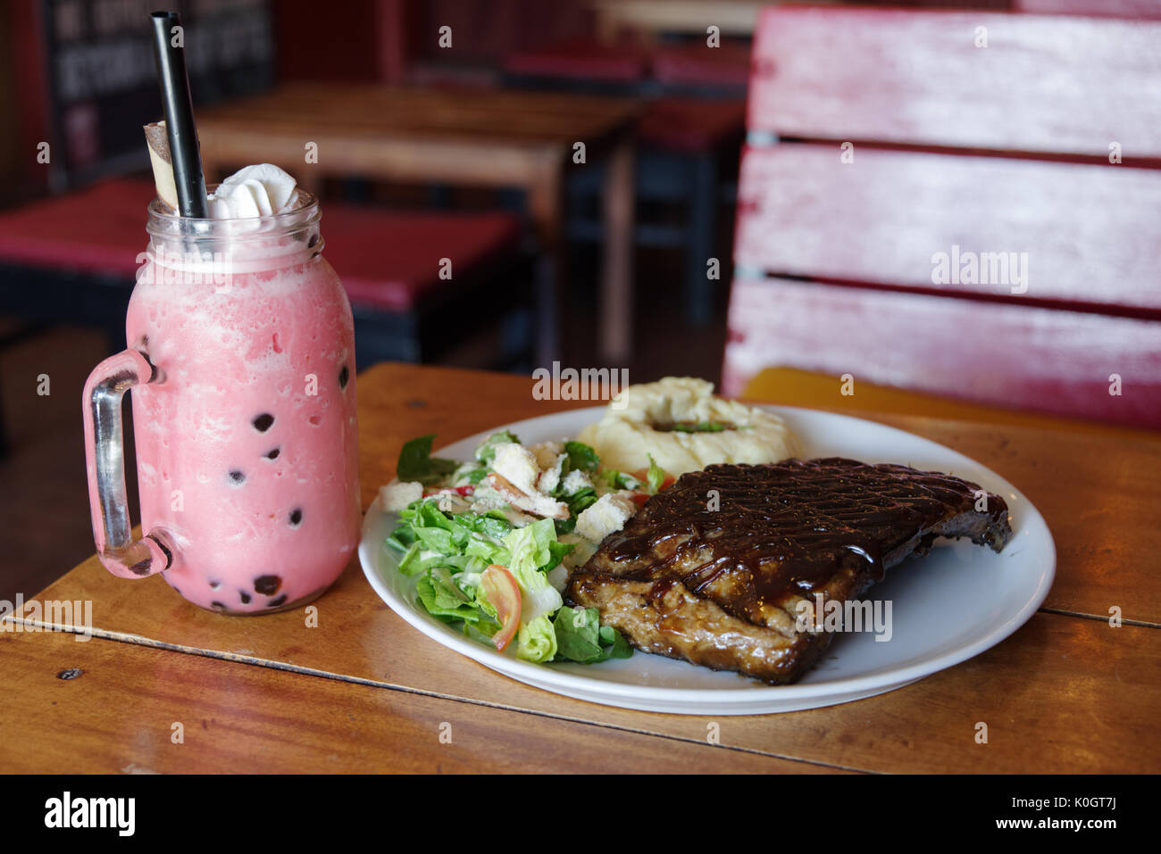 watermelon shake with rib, Philippines Stock Photo - Alamy
