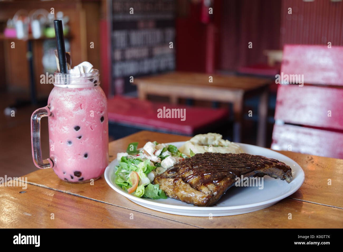watermelon shake with rib, Philippines Stock Photo - Alamy