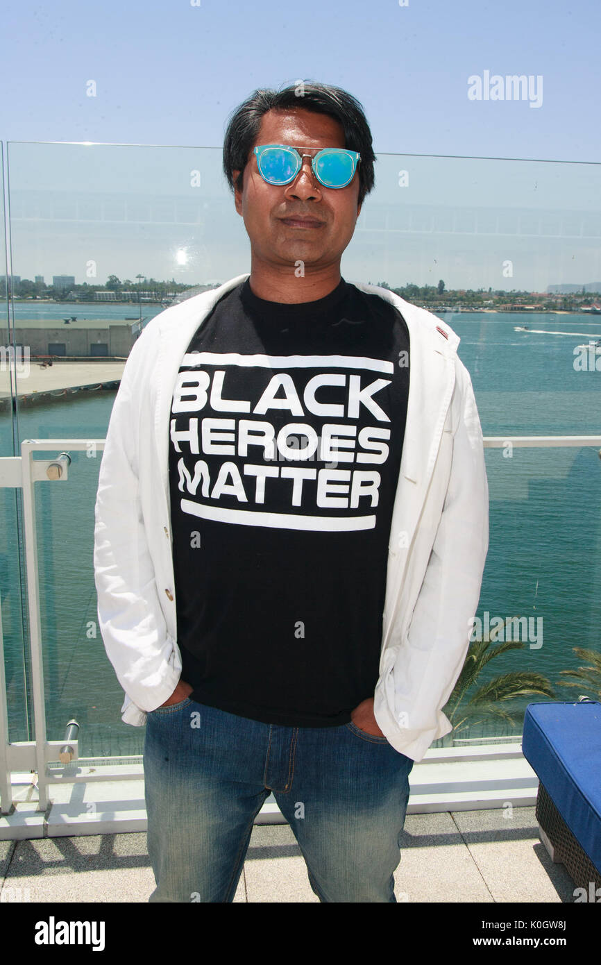 Arvind Ethan David during a portrait session at the 2017 San Diego ...