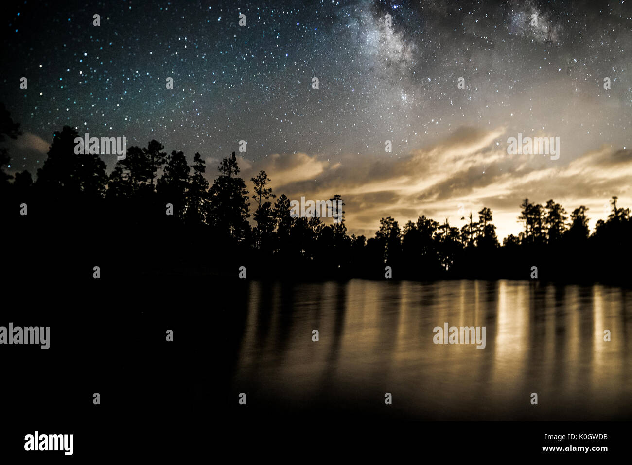 Blue Milky Way Galaxy at Rose Garden, Mount Lemmon, Tucson, Arizona ...