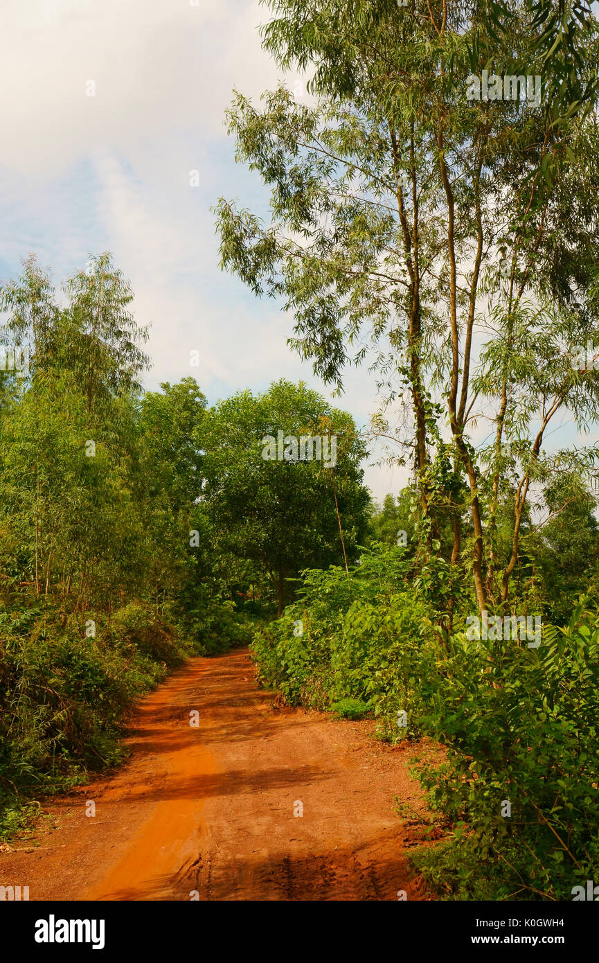 Pathway through the hills Stock Photo - Alamy