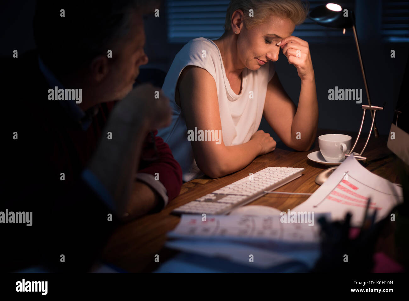 Tiring working day hi-res stock photography and images - Alamy