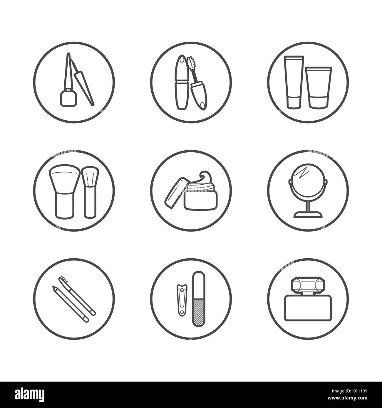 Eyelash icon hi-res stock photography and images - Alamy