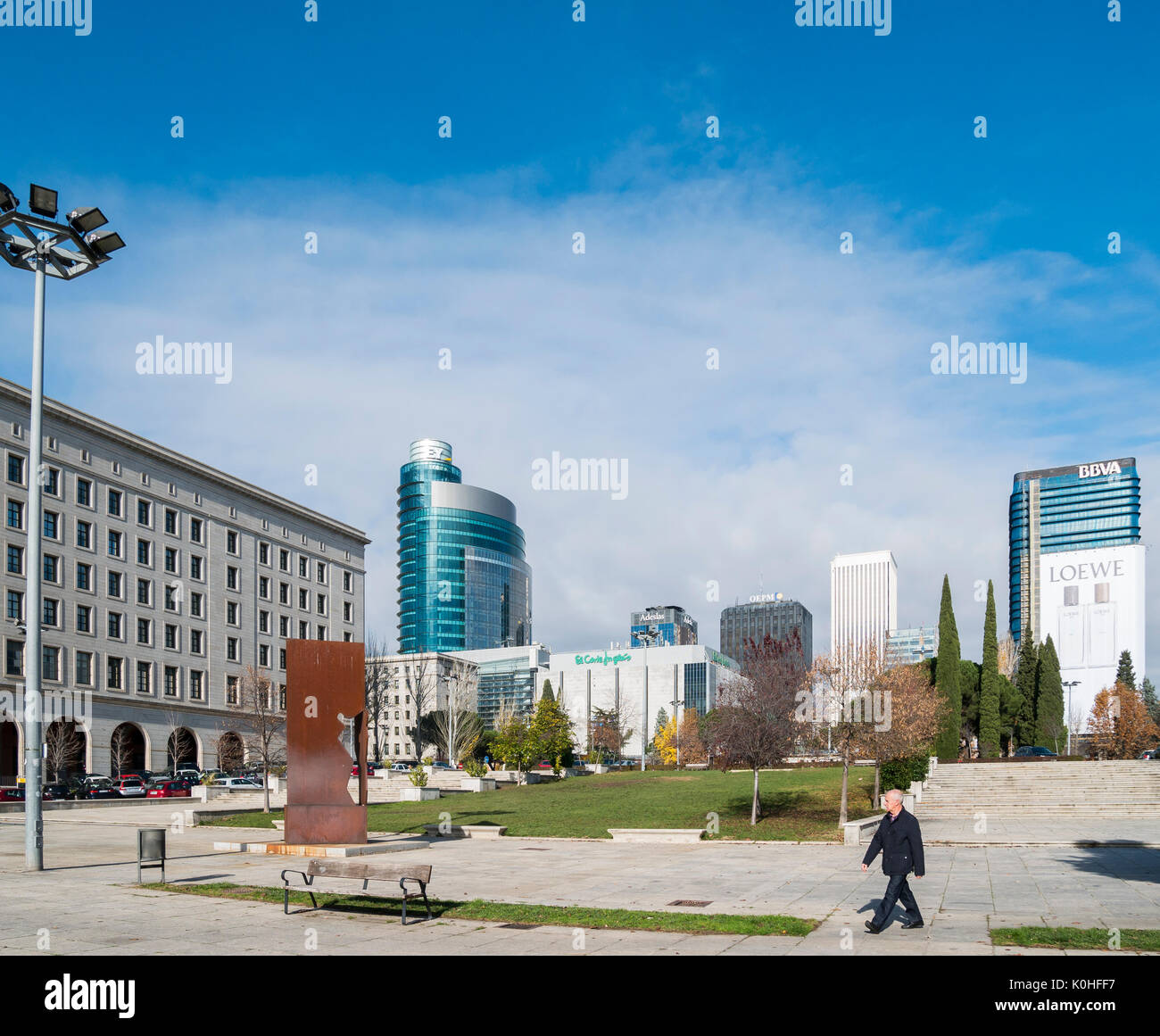 Complejo Azca desde Los Nuevos Ministerios. Madrid capital. España ...
