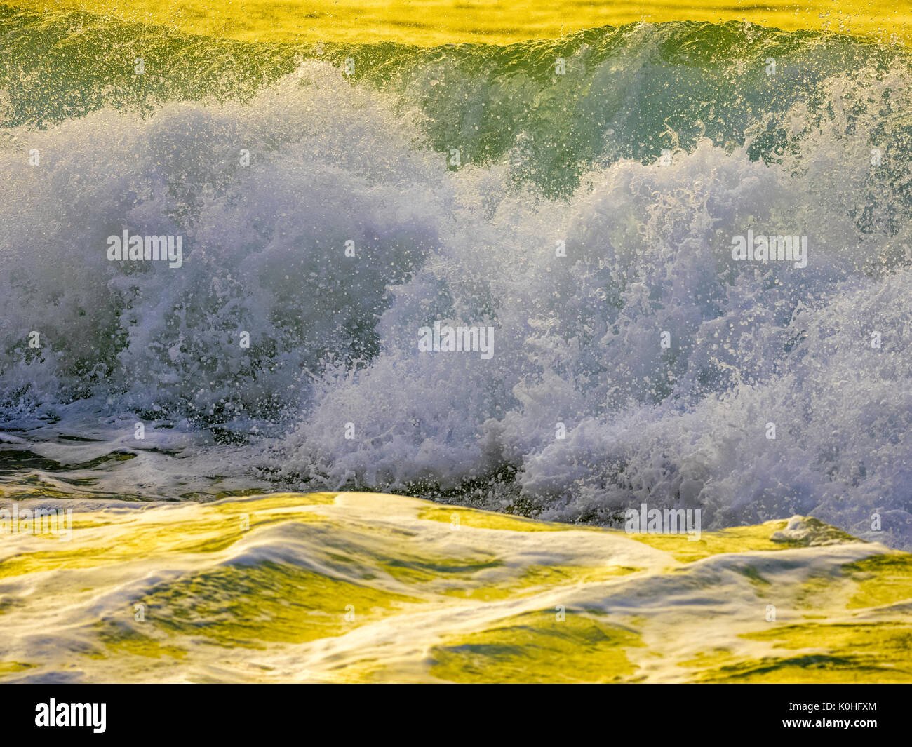 Waves off Maui Hawaii Stock Photo - Alamy