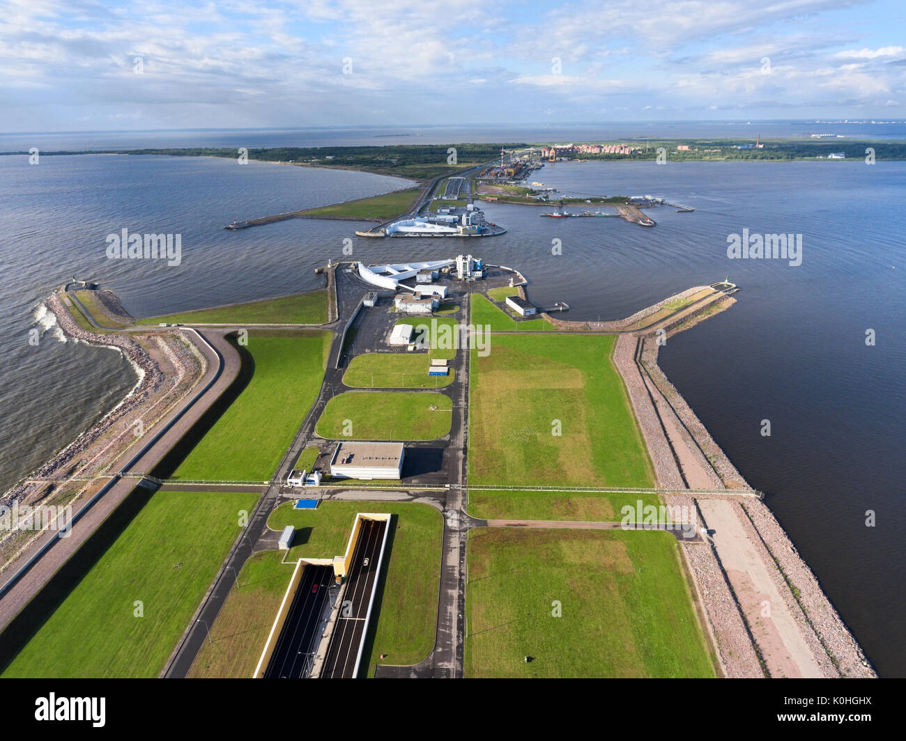 Ship-crossing facility C-1 is a part of the complex of protective ...