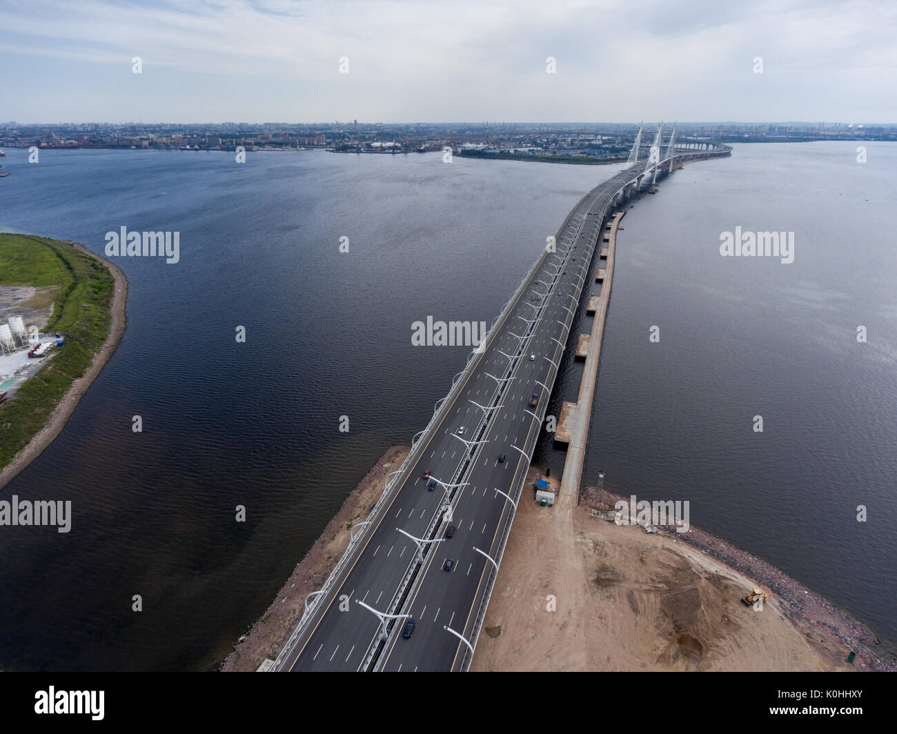Western High Speed Diameter (WHSD) passing from Krestovsky Island to ...