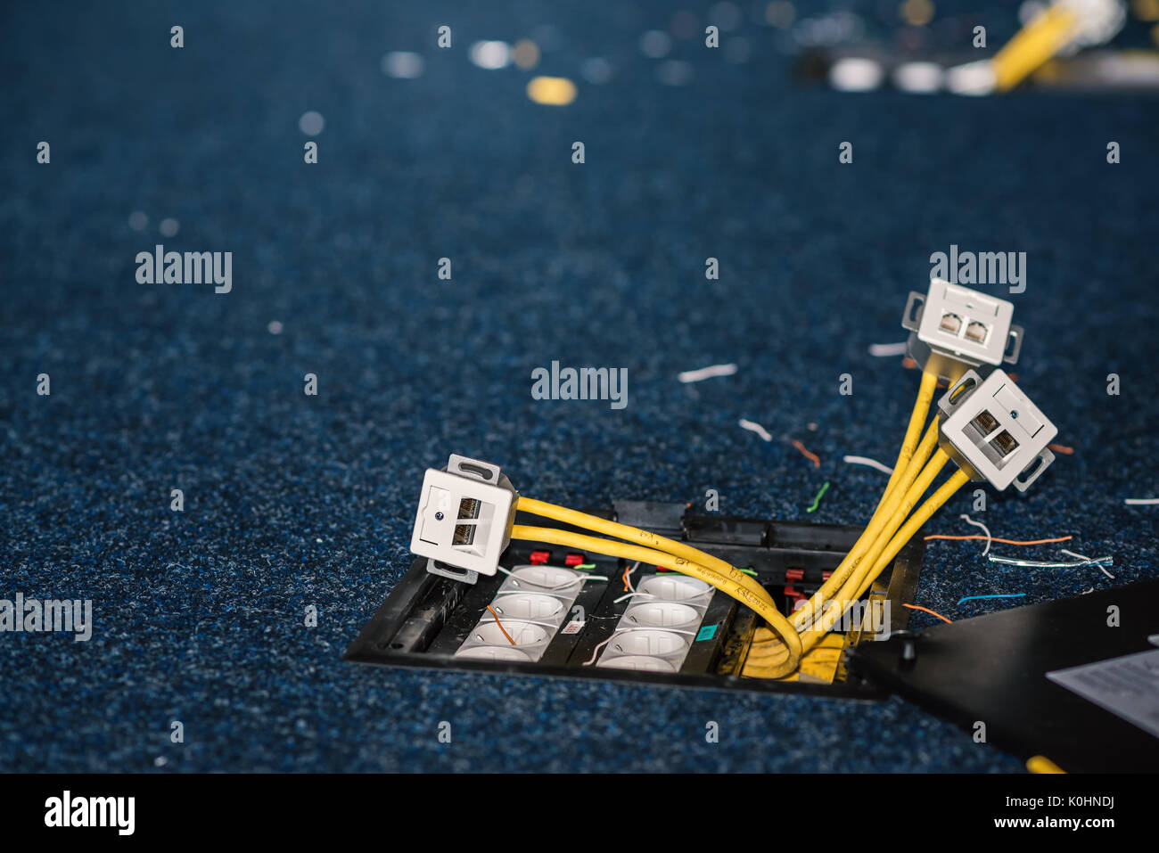 Electric sockets and sockets for network connectors rj45, installation ...