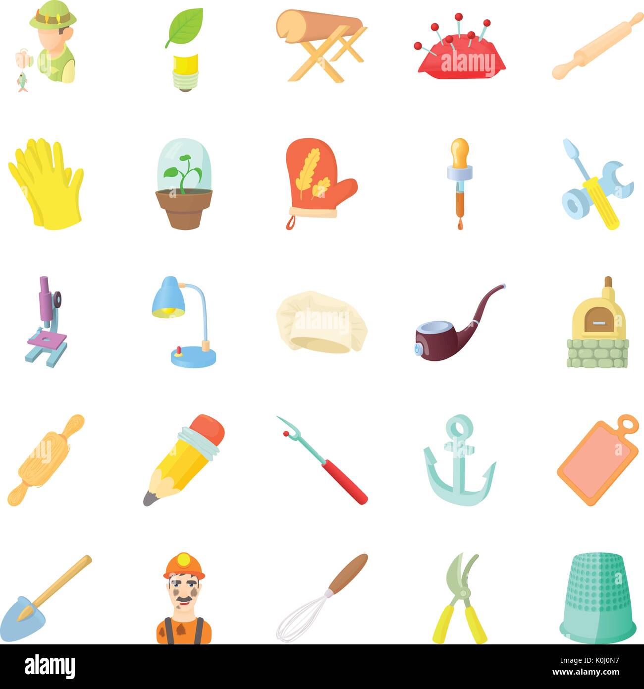 Master icons set, cartoon style Stock Vector Image & Art - Alamy