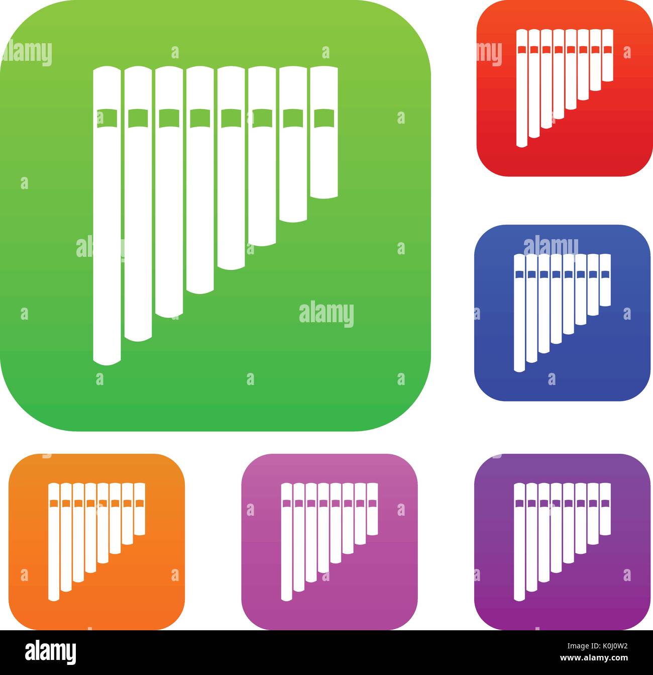 Pan flute set collection Stock Vector Image & Art - Alamy
