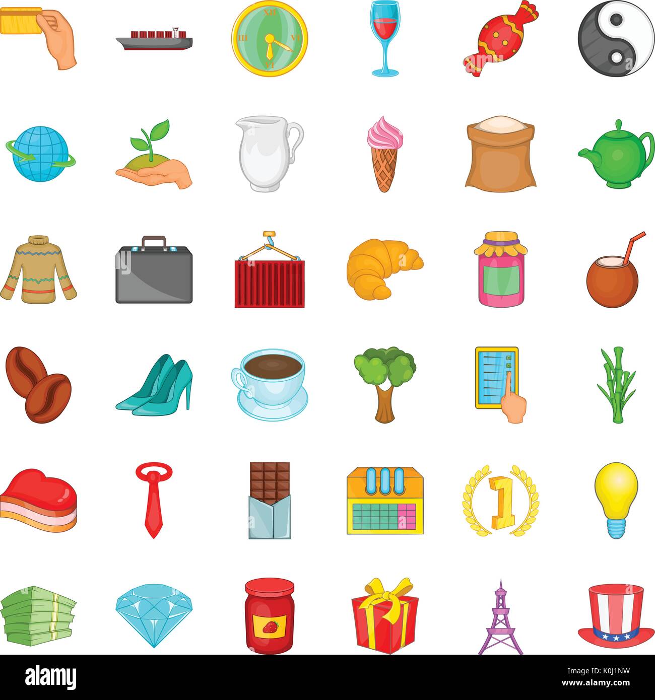 Jar icons set, cartoon style Stock Vector Image & Art - Alamy