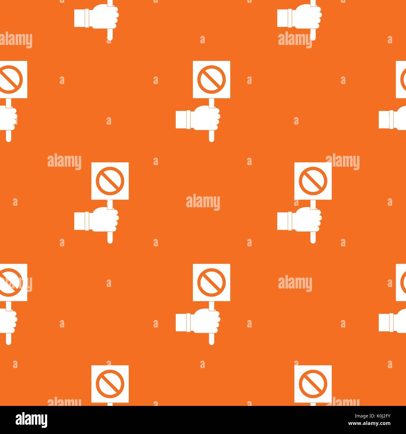 Hand showing stop signboard pattern seamless Stock Vector Image & Art ...