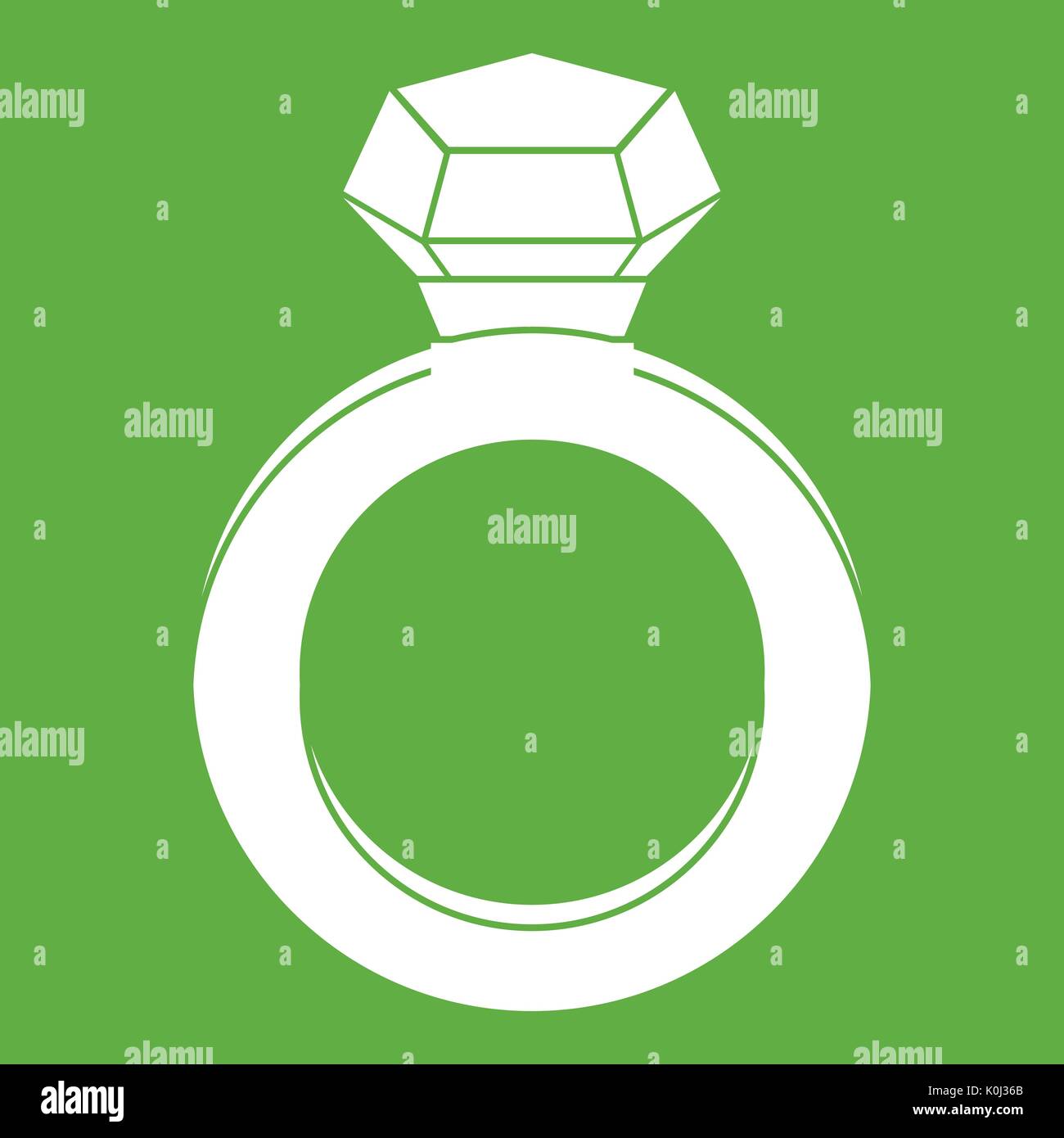 Ring with gemstone icon green Stock Vector Image & Art - Alamy