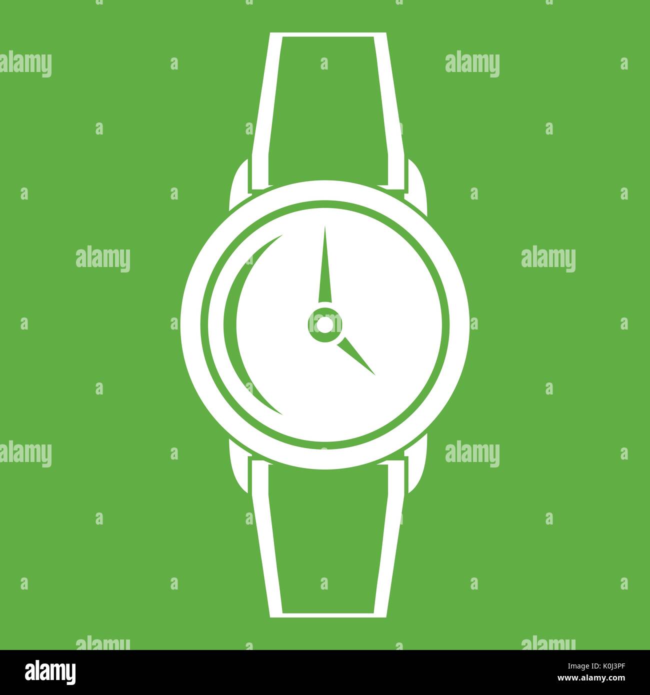 Wristwatch icon green Stock Vector Image & Art - Alamy