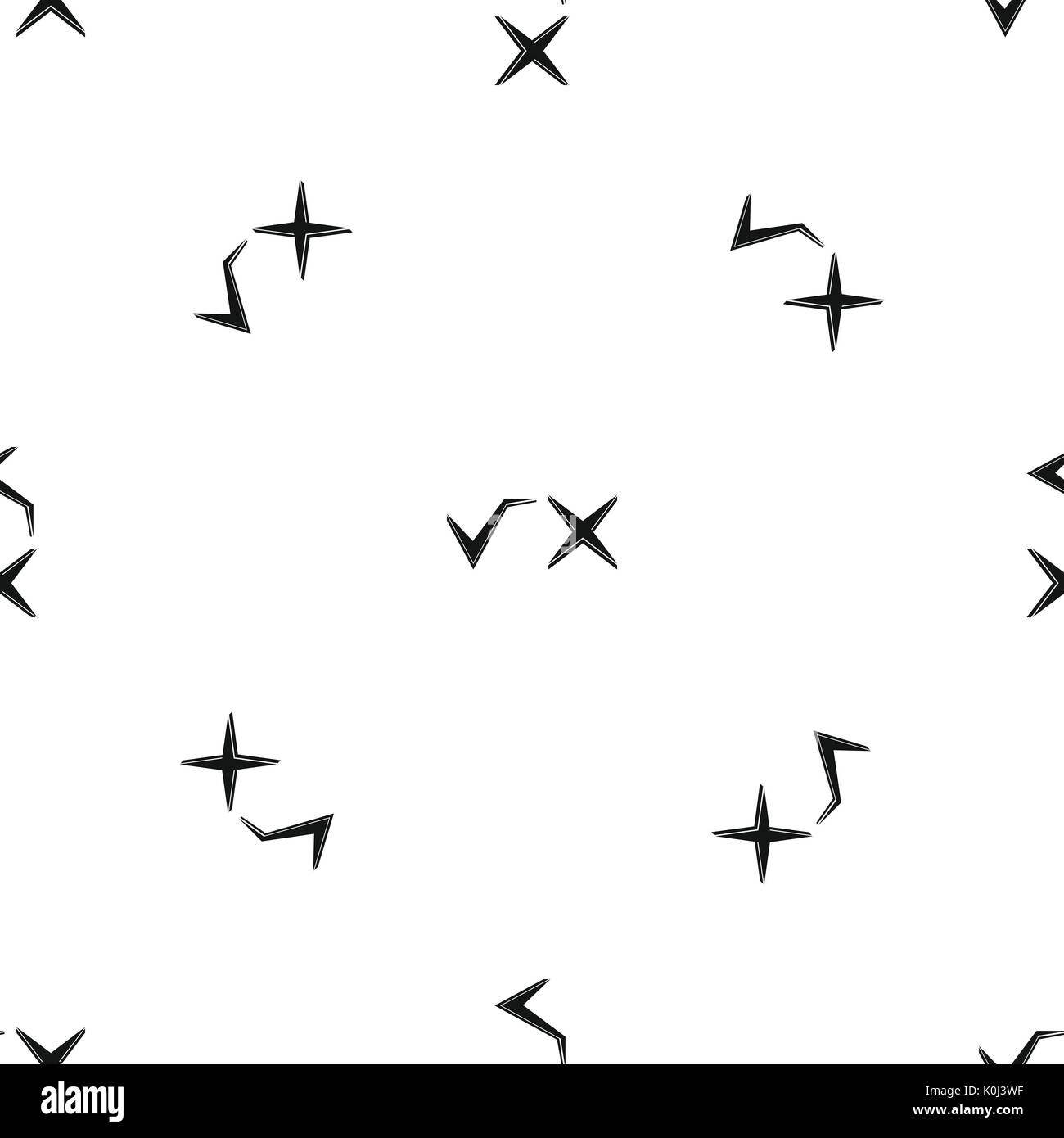 Tick and cross pattern seamless black Stock Vector Image & Art - Alamy