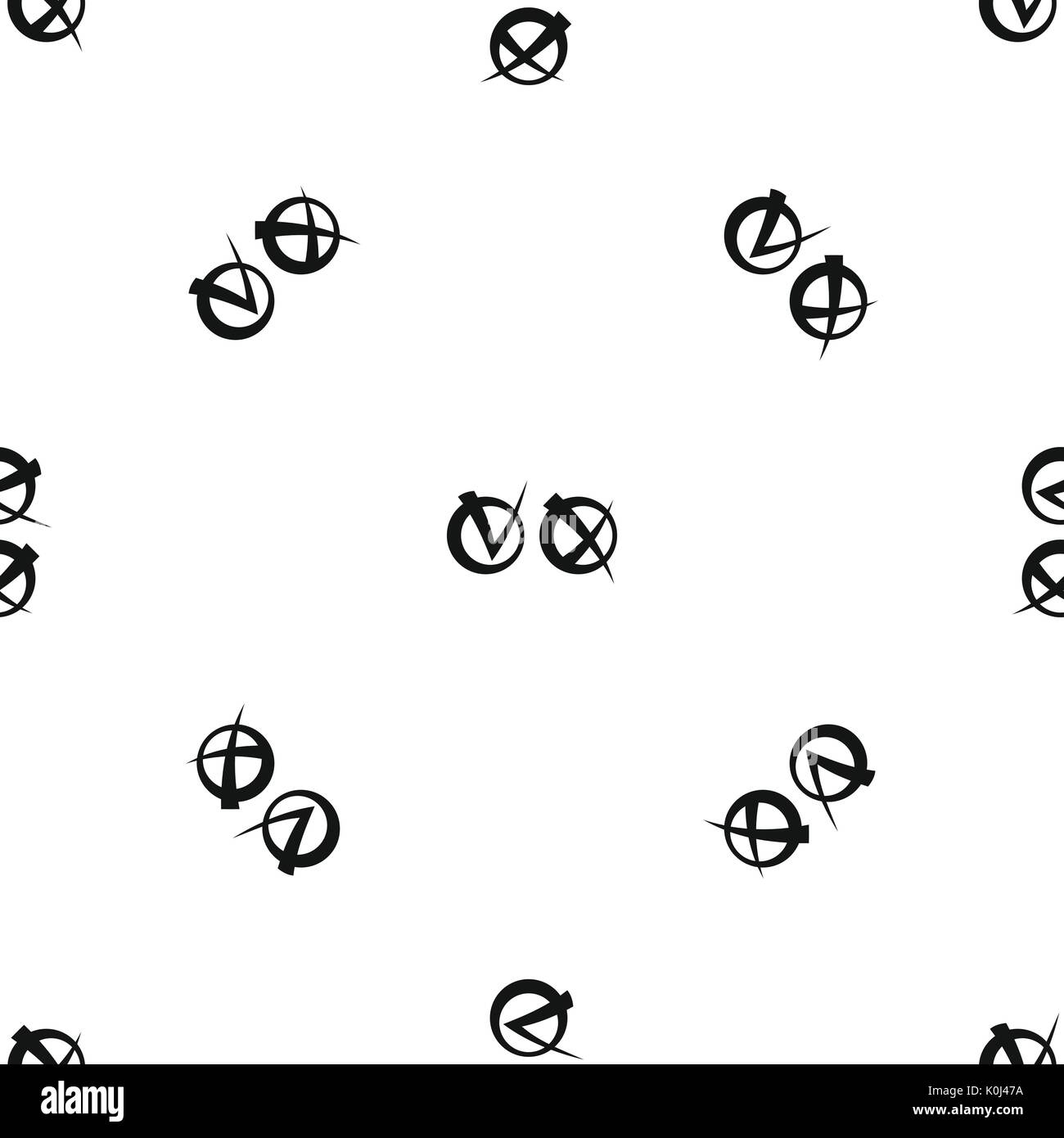 Tick Cross Black and White Stock Photos & Images - Alamy