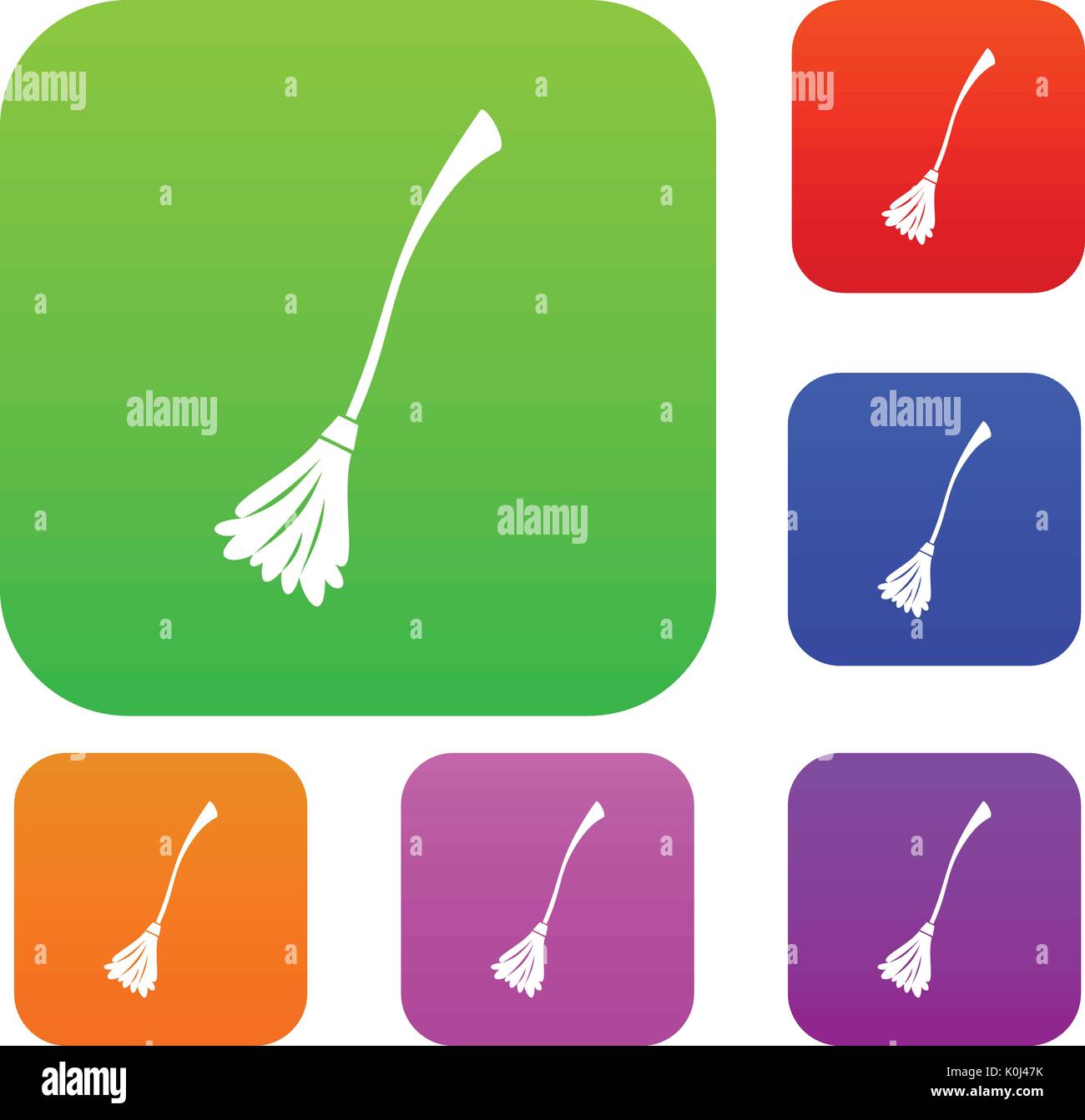 Witches broom set collection Stock Vector Image & Art - Alamy