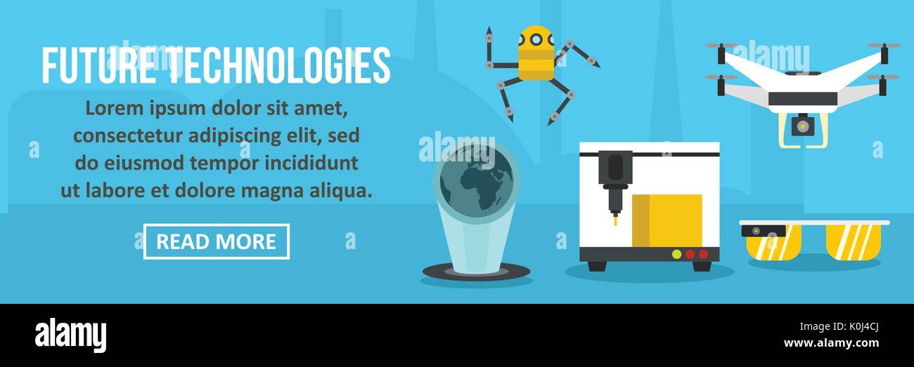 Future technologies banner horizontal concept Stock Vector Image & Art ...