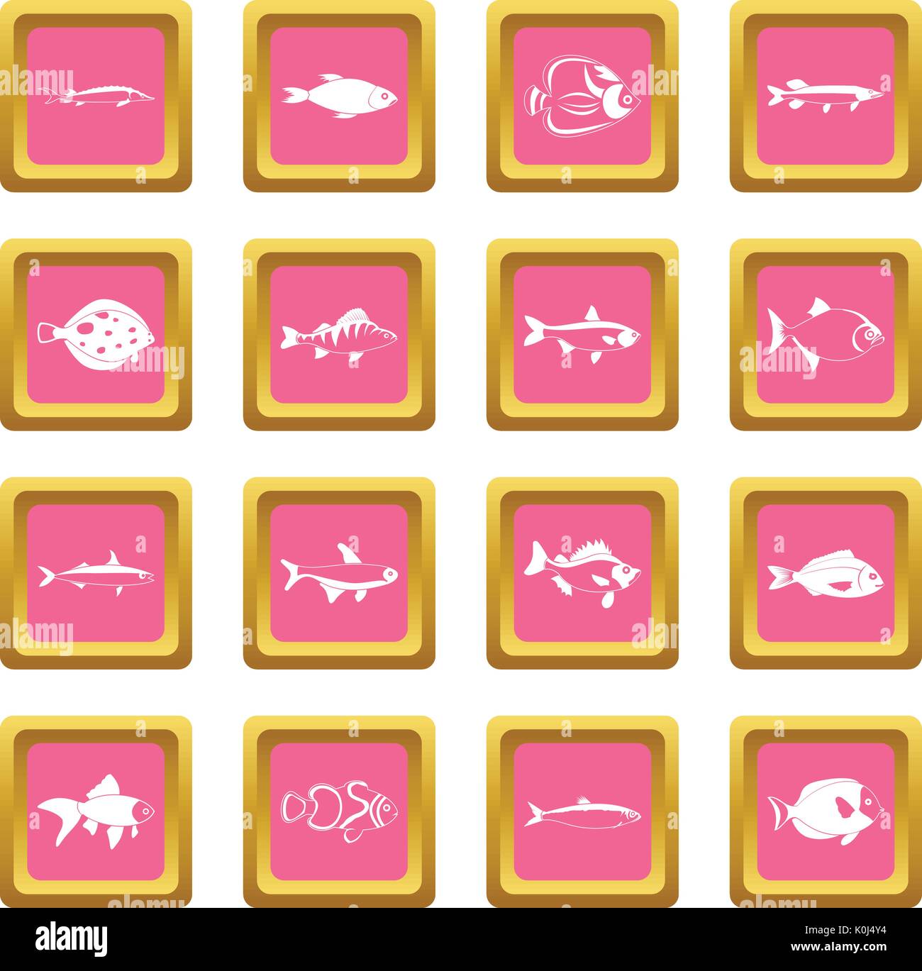 Pink wild salmon Stock Vector Images - Alamy