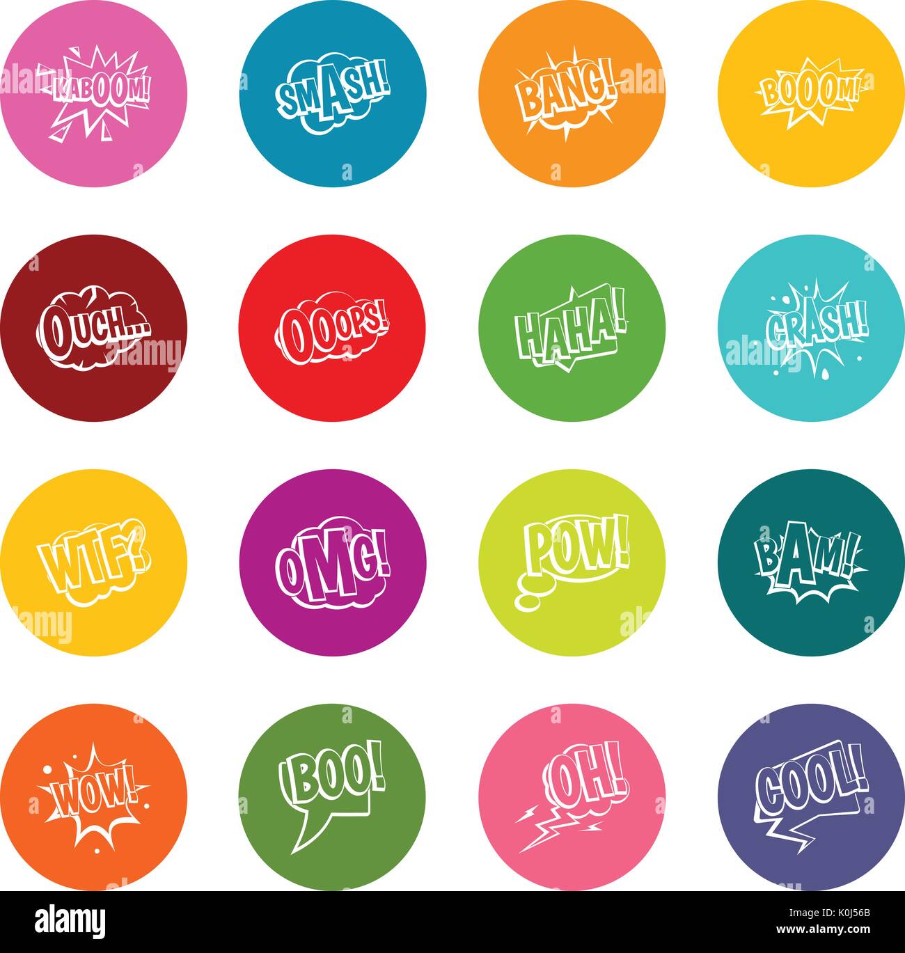 Wow colors Stock Vector Images - Alamy