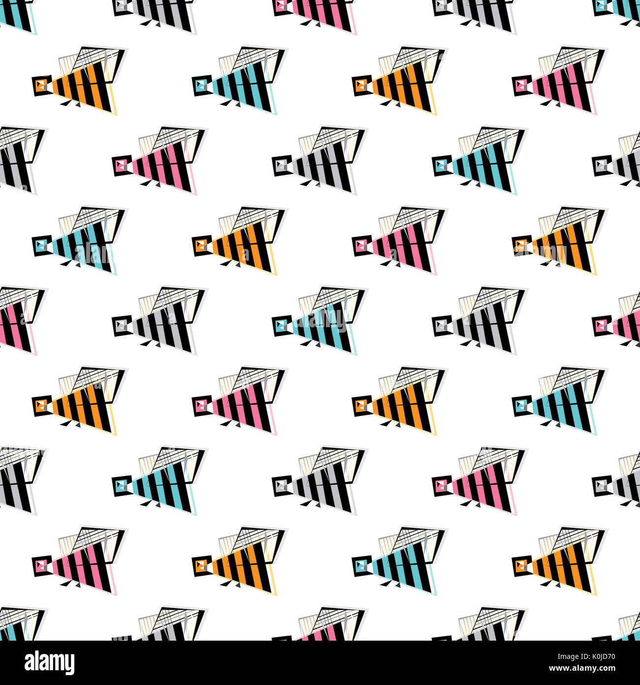 Bees seamless pattern. Abstract honeybee vector background. Funny ...