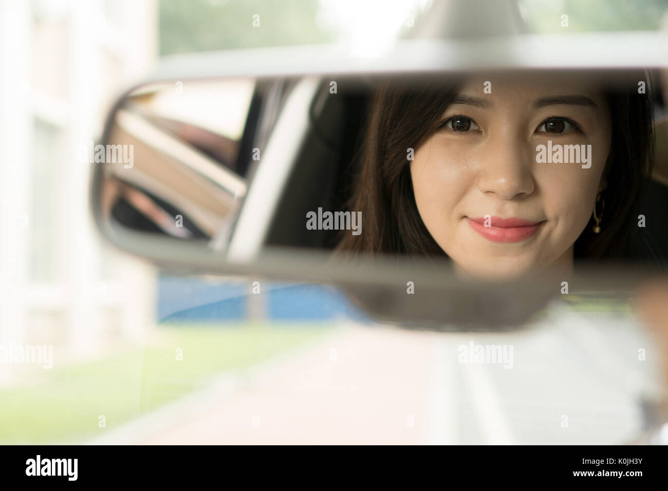 asian girl and car Stock Photo - Alamy