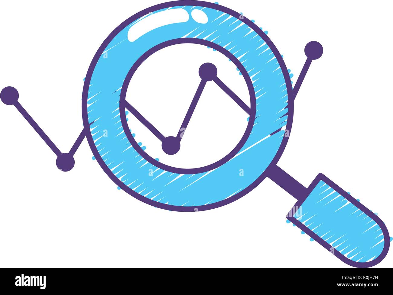 magnifying glass tool and search symbol Stock Vector Image & Art - Alamy