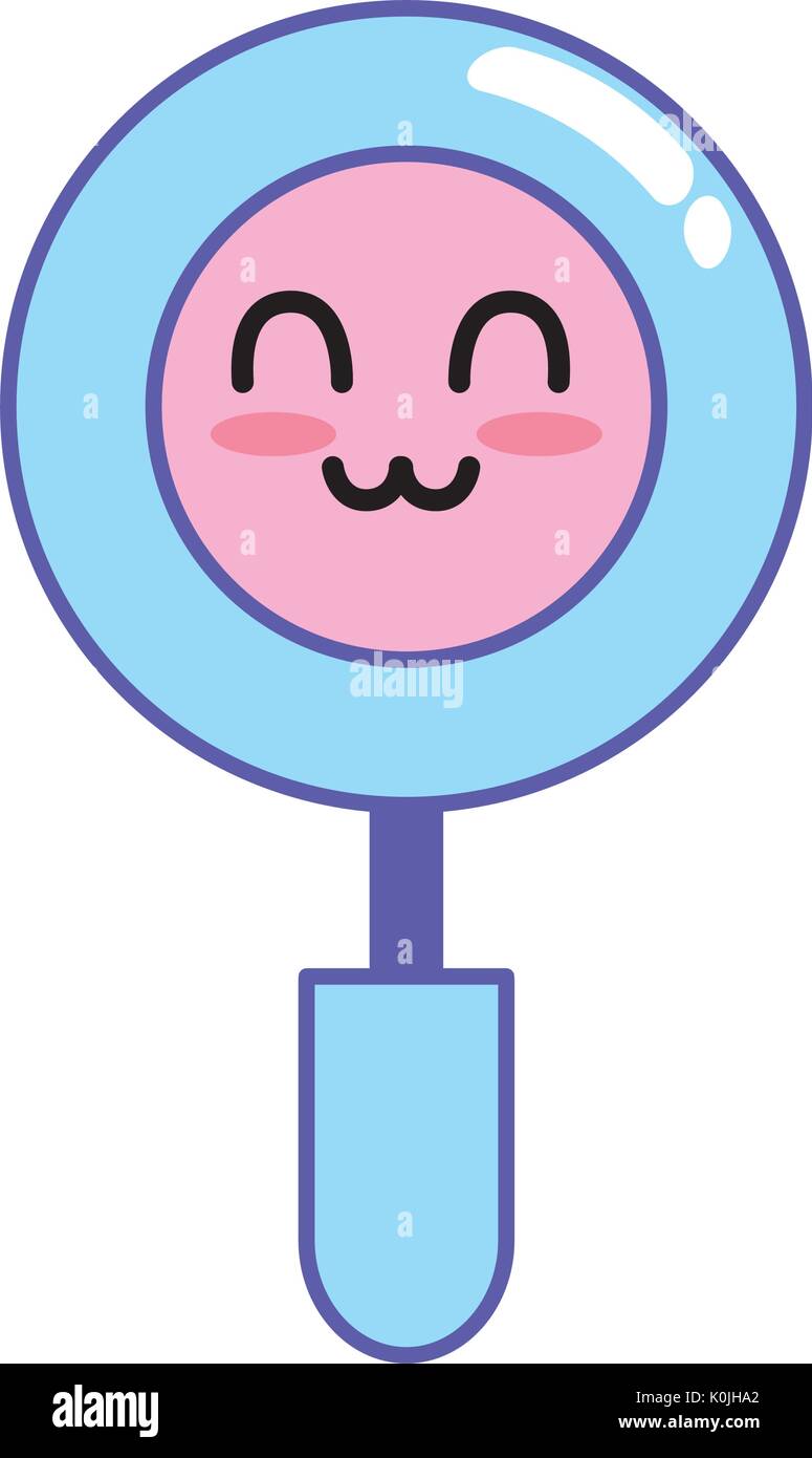 Kawaii magnifying glass cartoon hi-res stock photography and images - Alamy