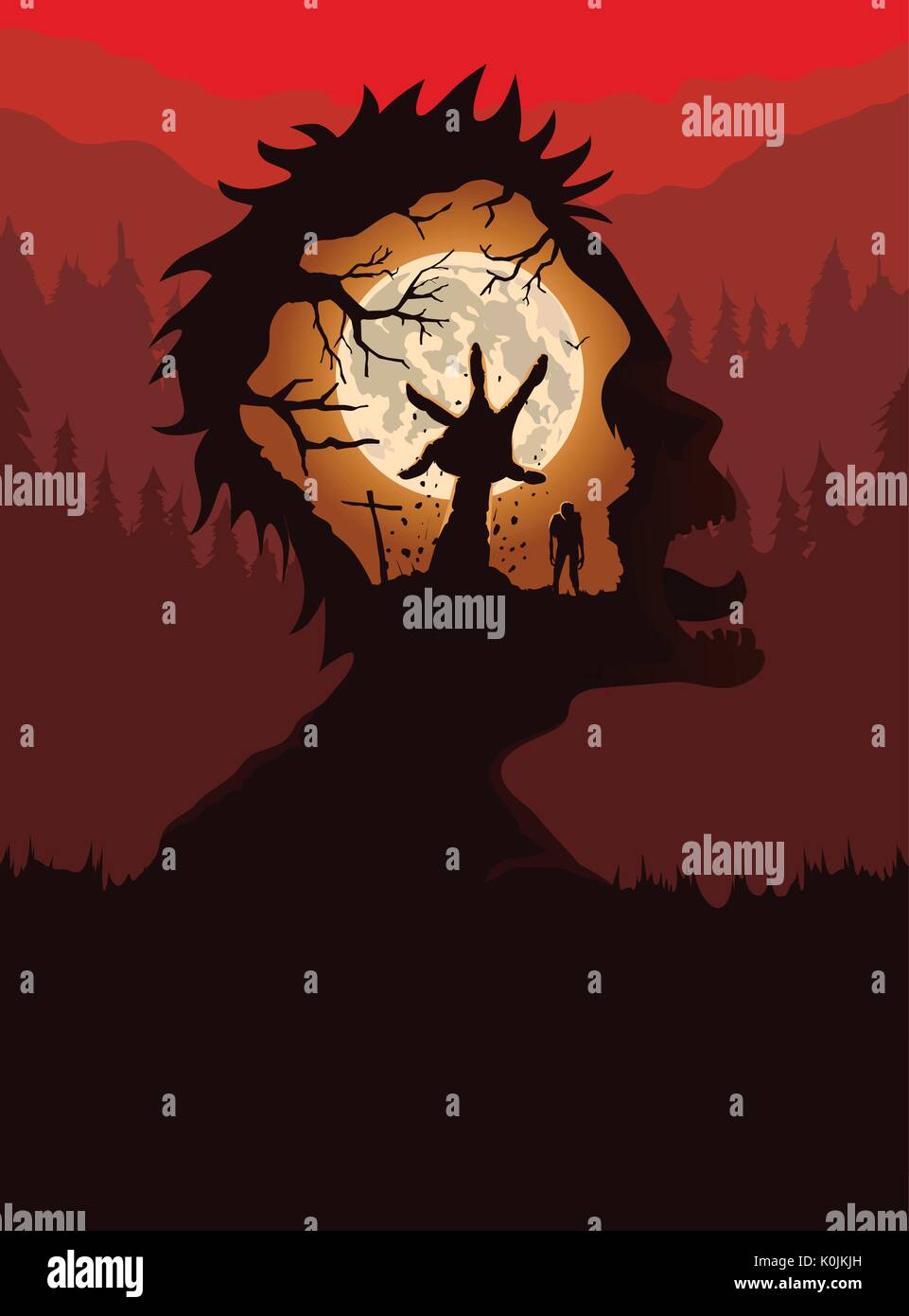 Zombie hand out of ground hi-res stock photography and images - Alamy