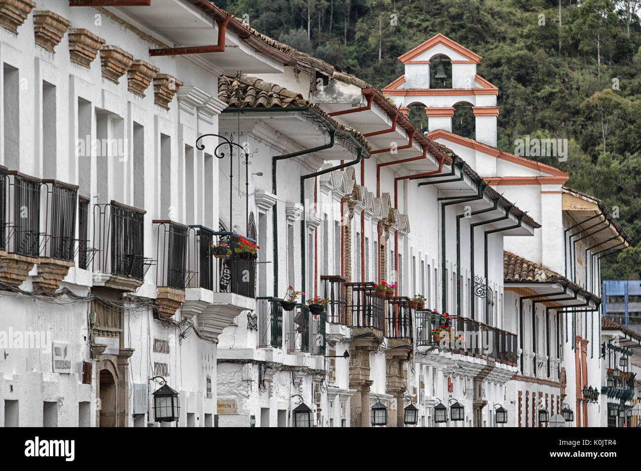 colonial architecture in the historical centre of Popayan Colombia ...