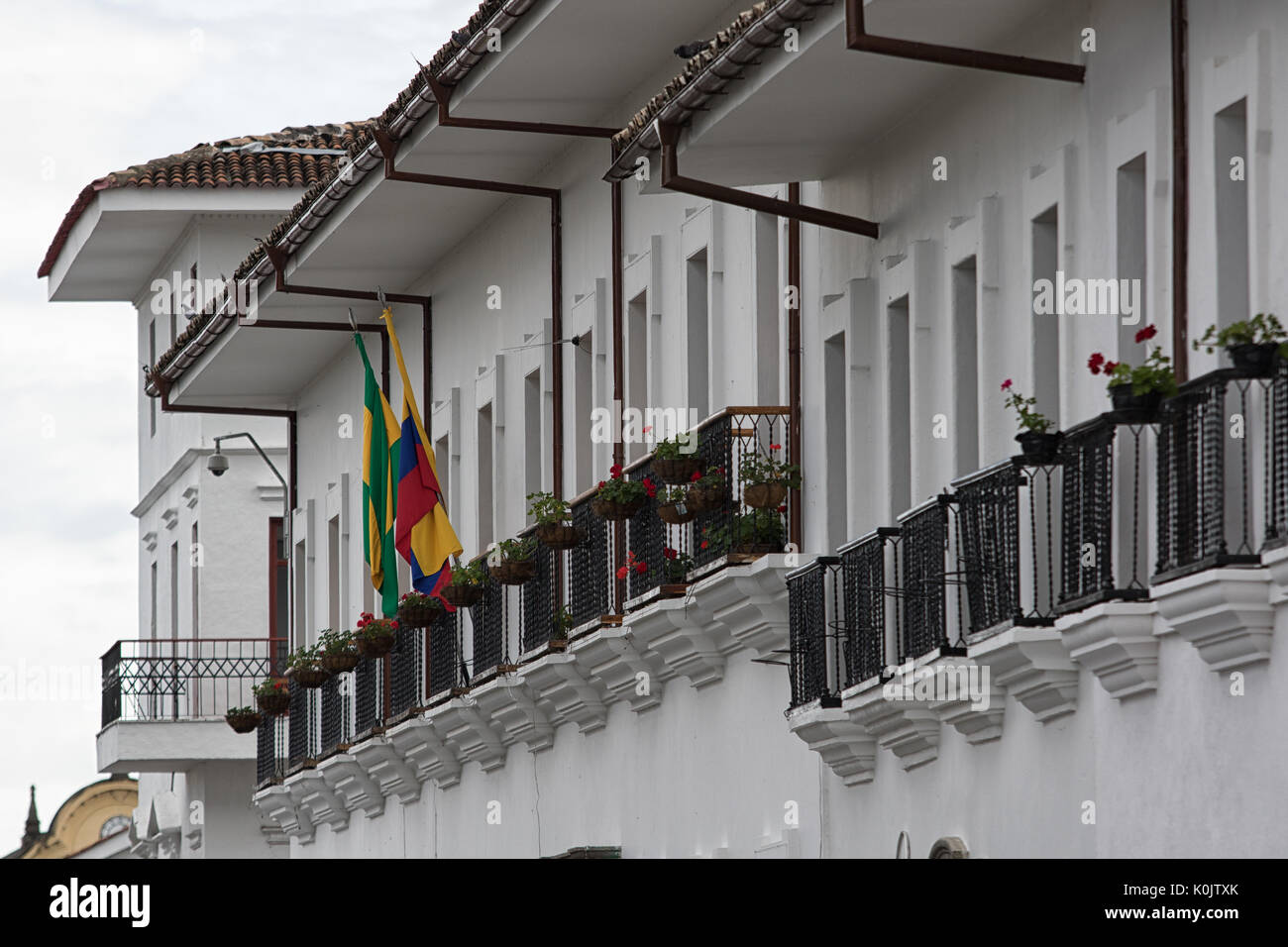 colonial architecture in the historical centre of Popayan Colombia ...