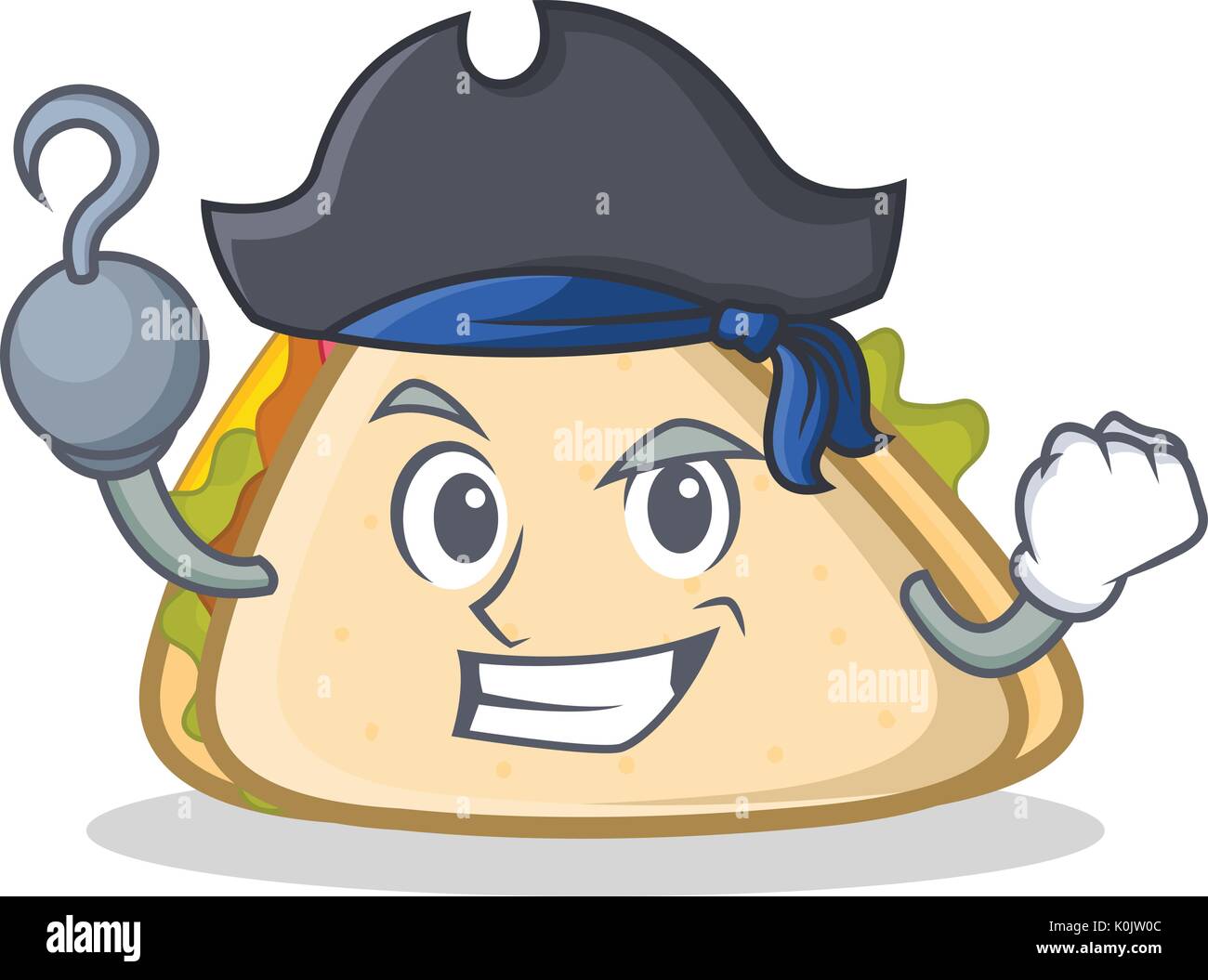 Pirate sandwich character cartoon style Stock Vector Image & Art - Alamy