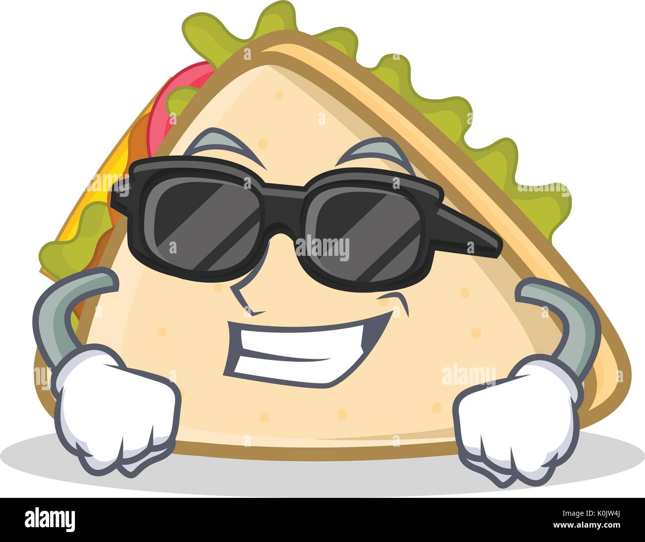 Super cool sandwich character cartoon style Stock Vector Image & Art ...