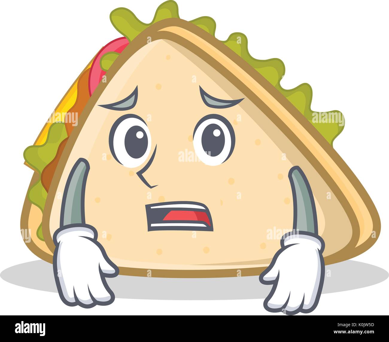 Child funny face sandwich Stock Vector Images - Alamy