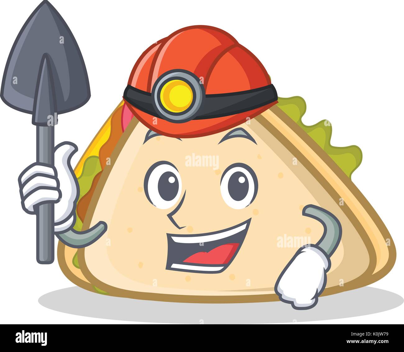 Miner sandwich character cartoon style Stock Vector Image & Art - Alamy