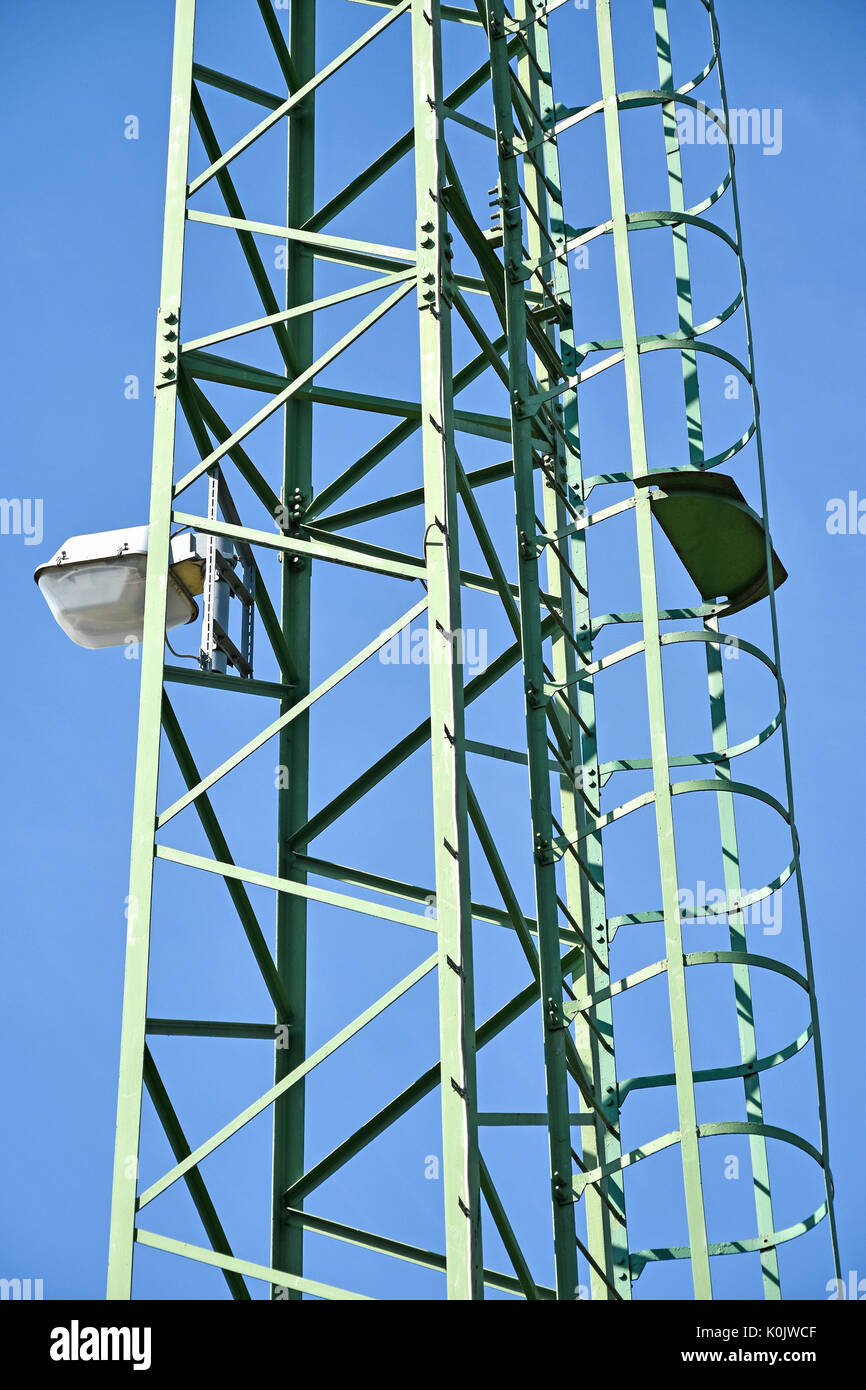 Part of the observation tower with ladder Stock Photo - Alamy