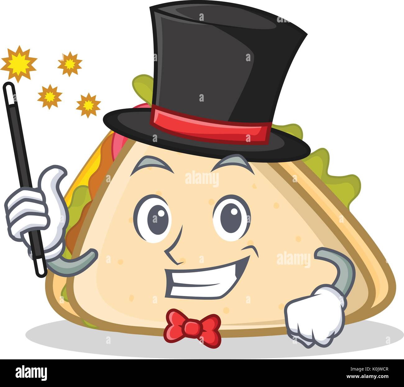 Magician sandwich character cartoon style Stock Vector Image & Art - Alamy