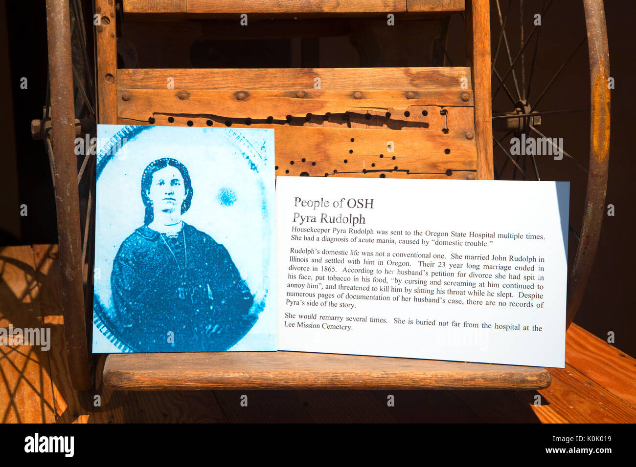 Patient display, The Oregon State Hospital Museum of Mental Health ...