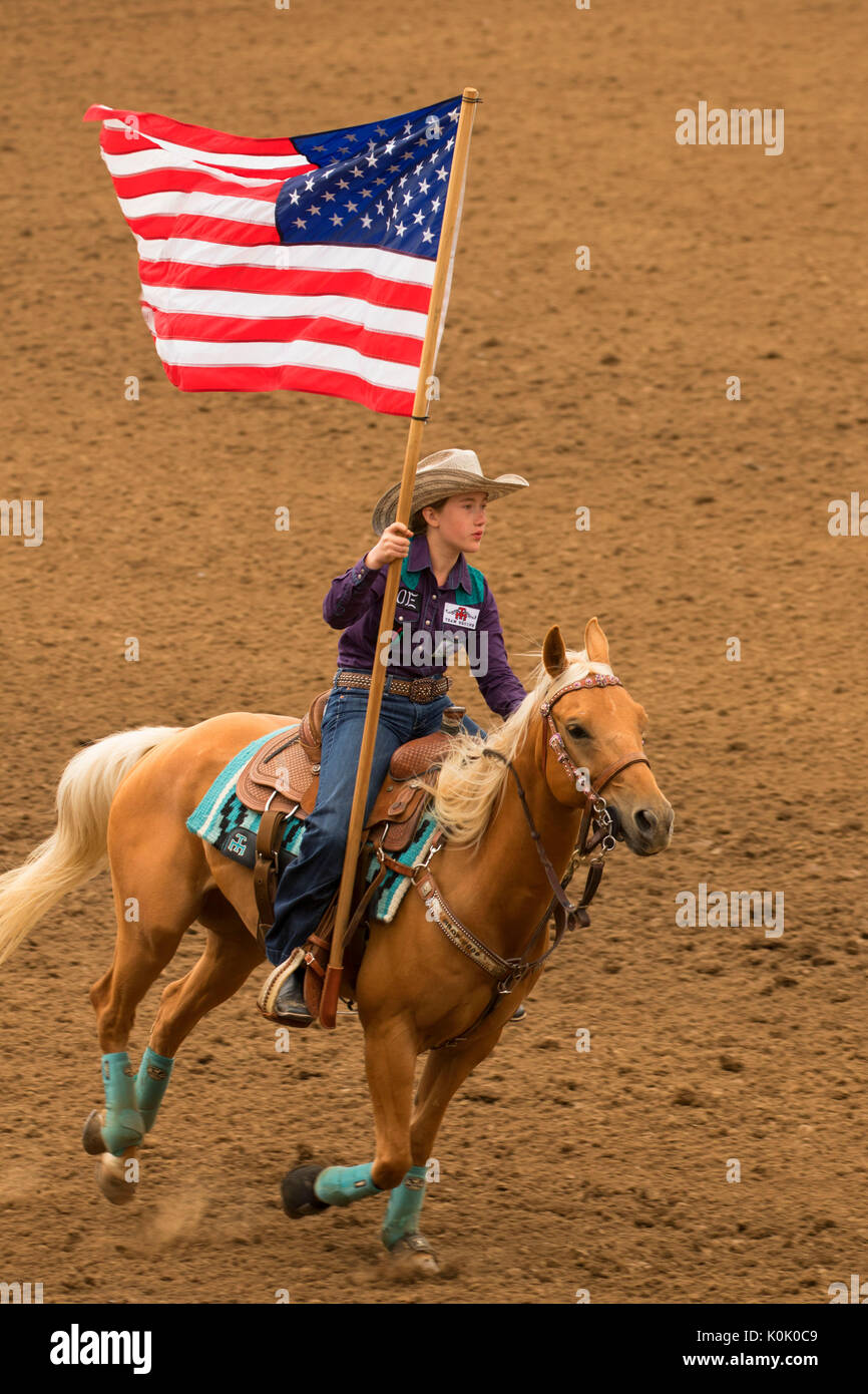 Grand entry flag hi-res stock photography and images - Alamy