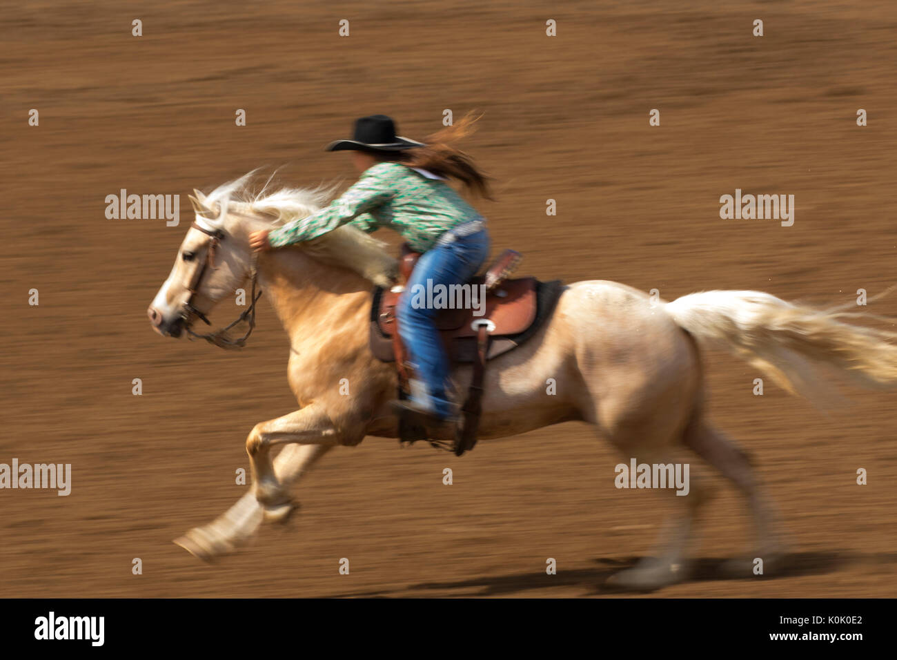 Youth barrel racing hi-res stock photography and images - Alamy