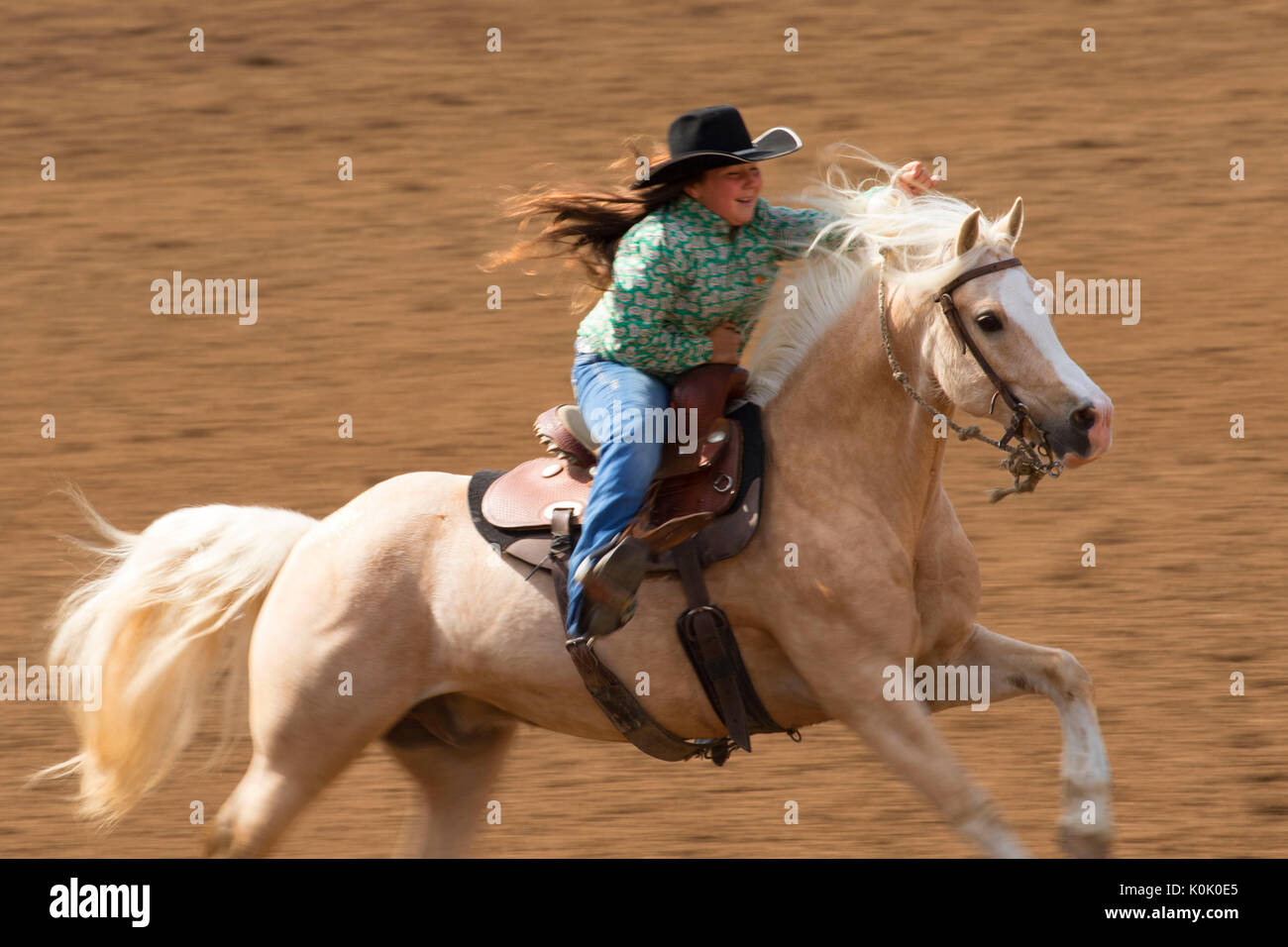 Youth barrel racing hi-res stock photography and images - Alamy