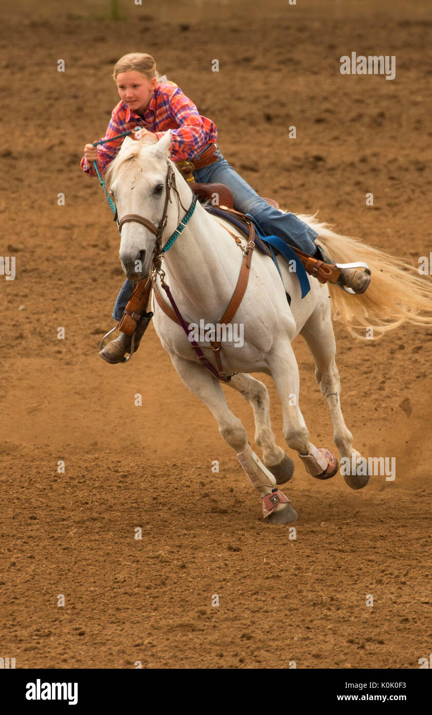 Youth barrel racing hi-res stock photography and images - Alamy