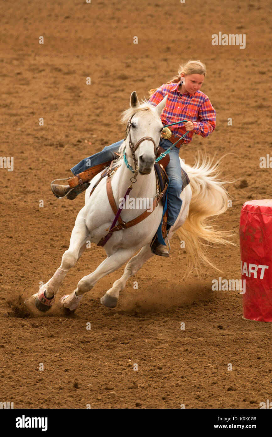 Youth barrel racing hi-res stock photography and images - Alamy