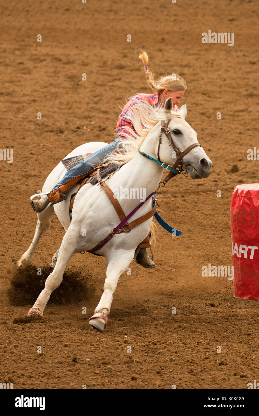 Youth barrel racing hi-res stock photography and images - Alamy