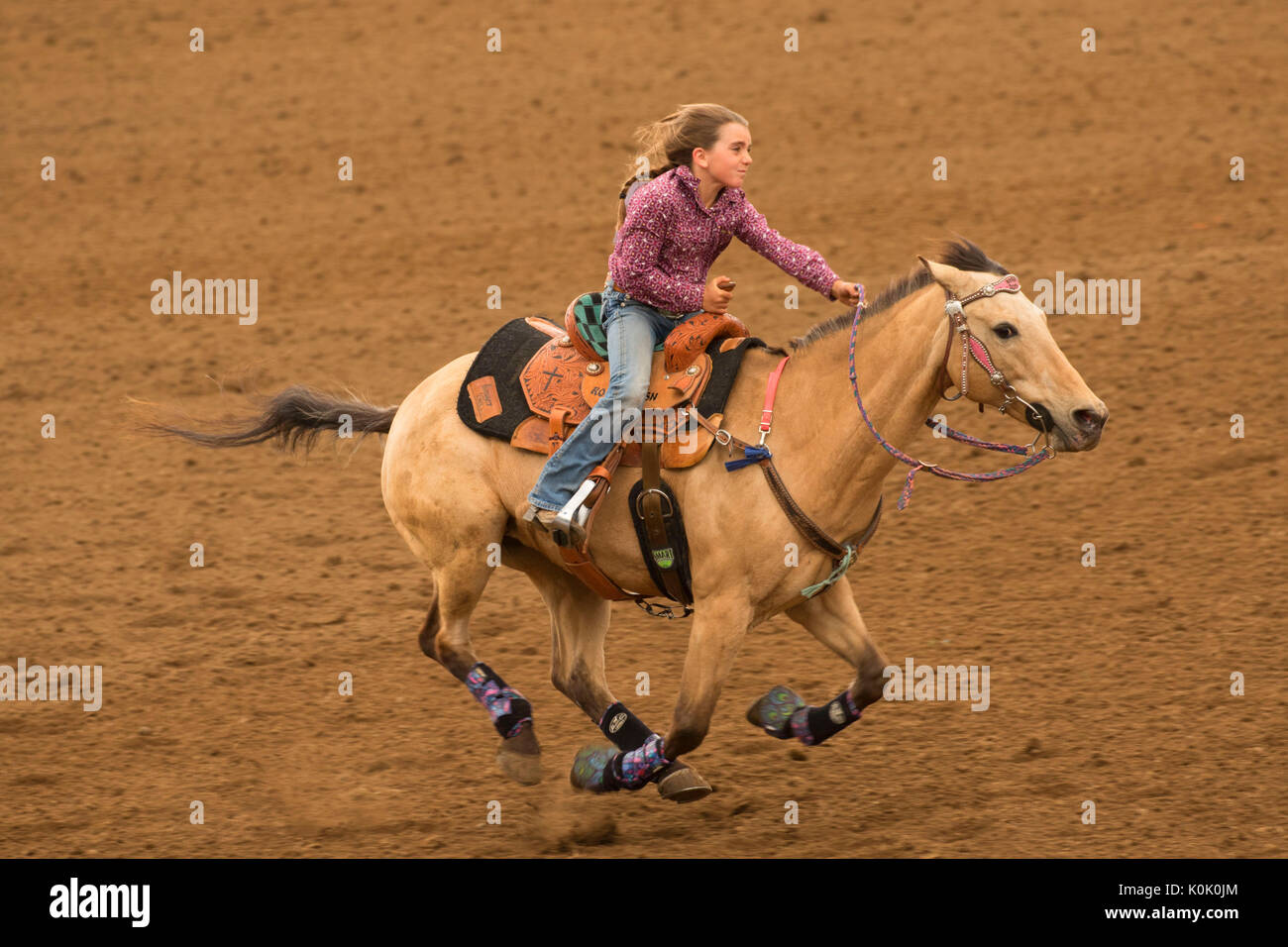 Youth barrel racing hi-res stock photography and images - Alamy