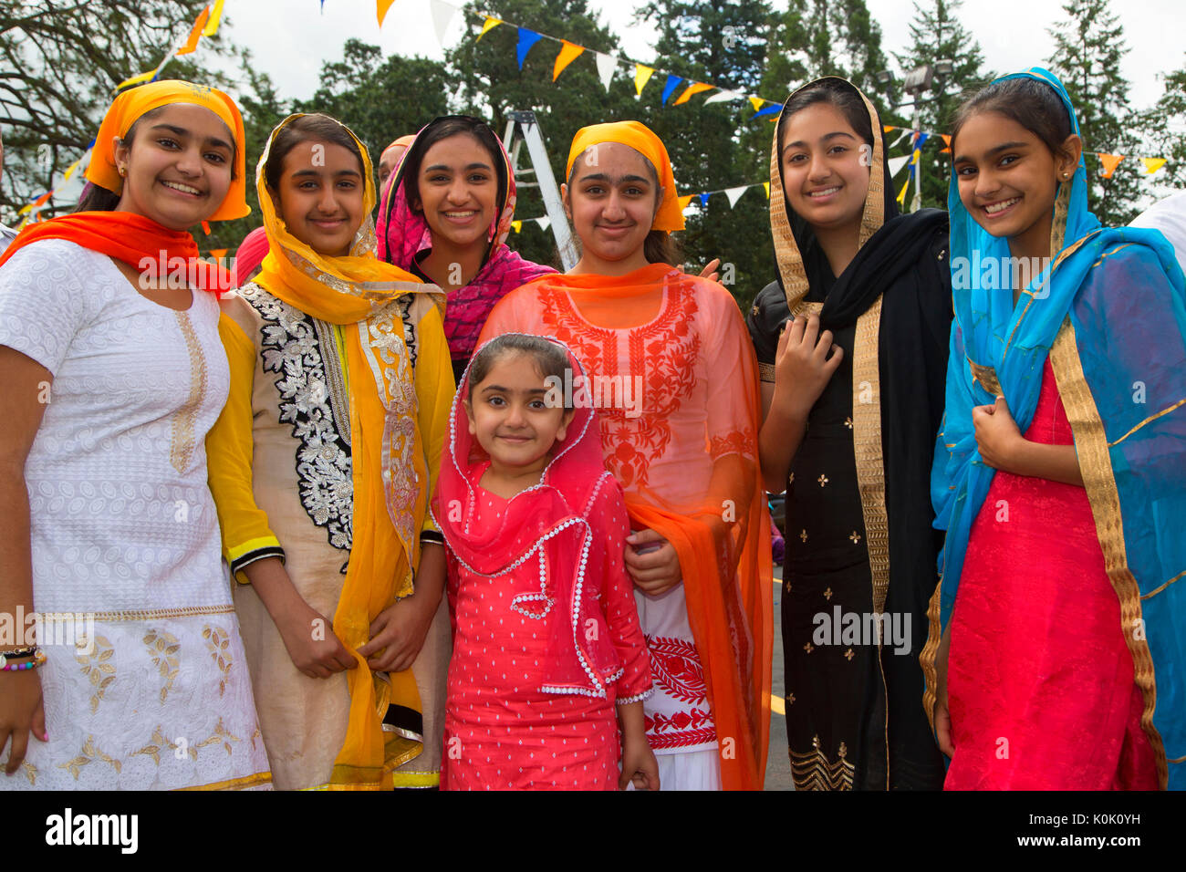 Sikh teens, Sikh Day Parade, Salem, Oregon Stock Photo - Alamy